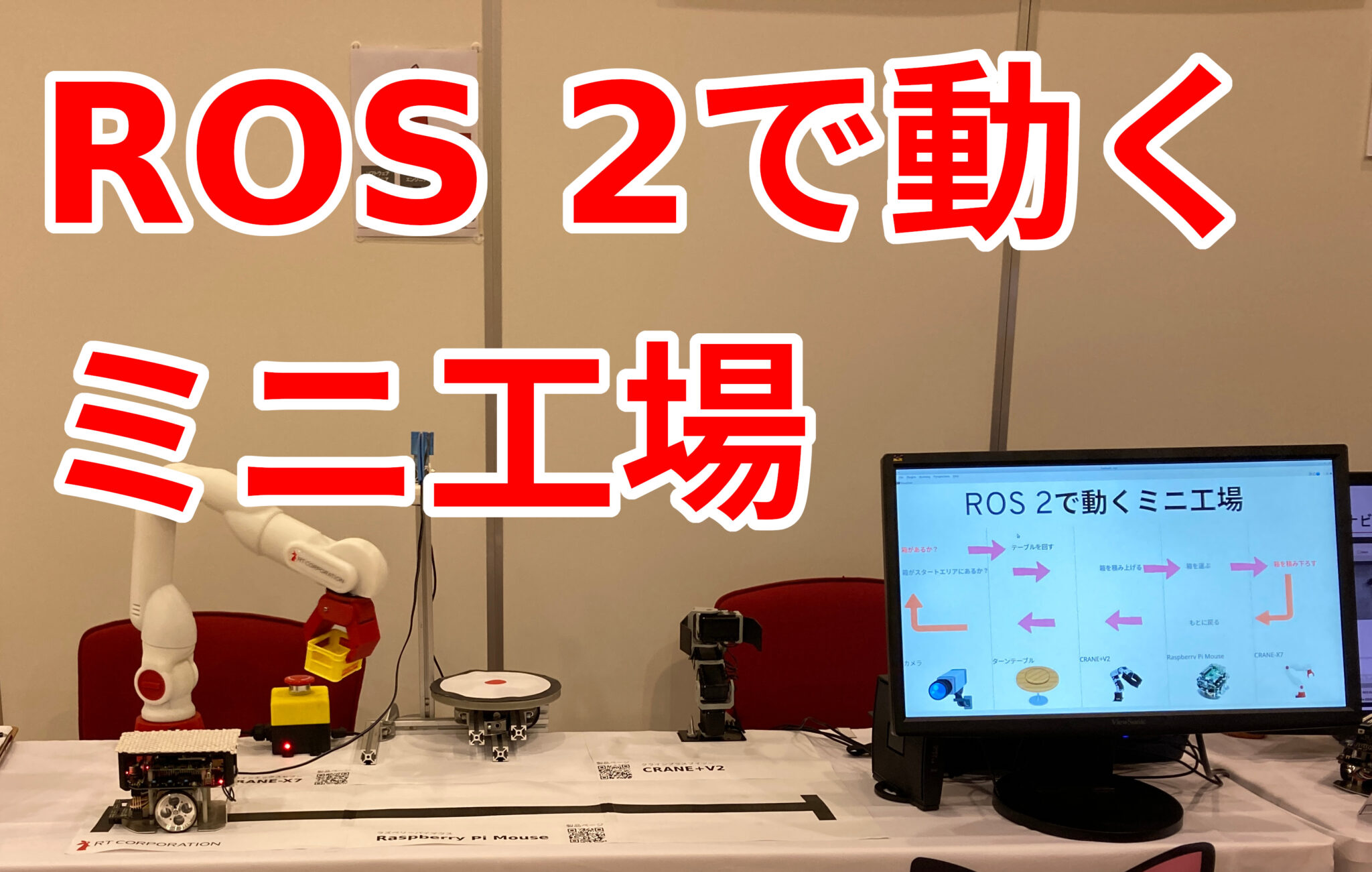 ROSCon JP 2021で展示した「ROS 2で動くミニ工場」のしくみ | アールティ ヒューマノイドロボットブログ