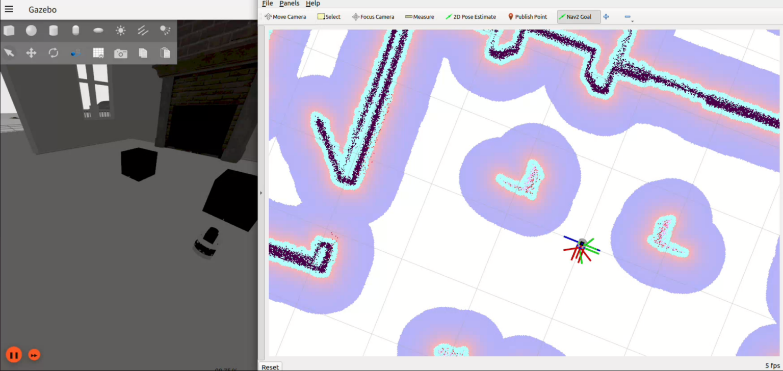 Raspberry Pi MouseのシミュレータパッケージROS 2版にSLAM&Navigationサンプルを追加しました | アールティ 移動型ロボットブログ