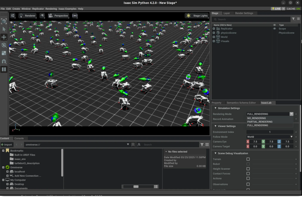Isaac Labでの強化学習 – 4足歩行ロボットMEVIUS製作 Part.4 | アールティ 移動型ロボットブログ